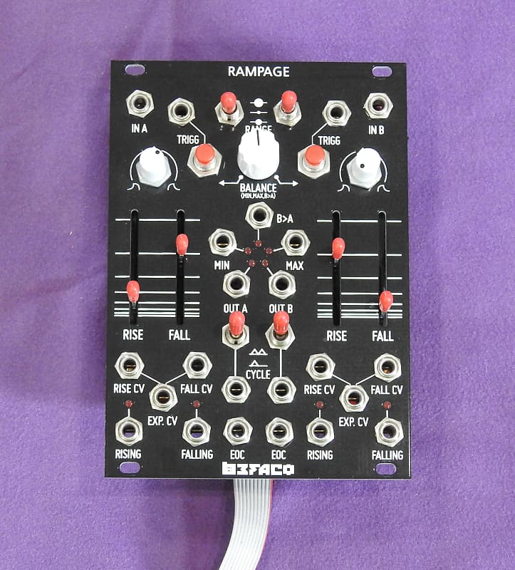 Befaco Rampage 2020 Black/Red - Ramp generator | Reverb