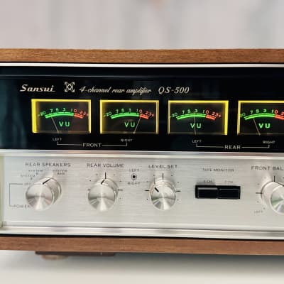 Vintage Sansui QS-500 Quadraphonic Synthesizer & Rear | Reverb