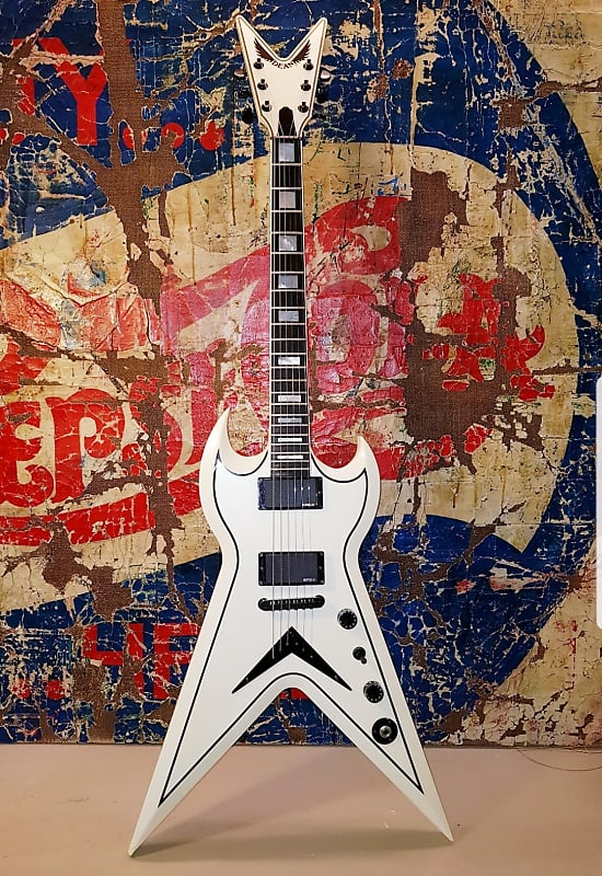 Dean USA 2007 Custom Order SplitTail Pearl Cream White EMG | Reverb