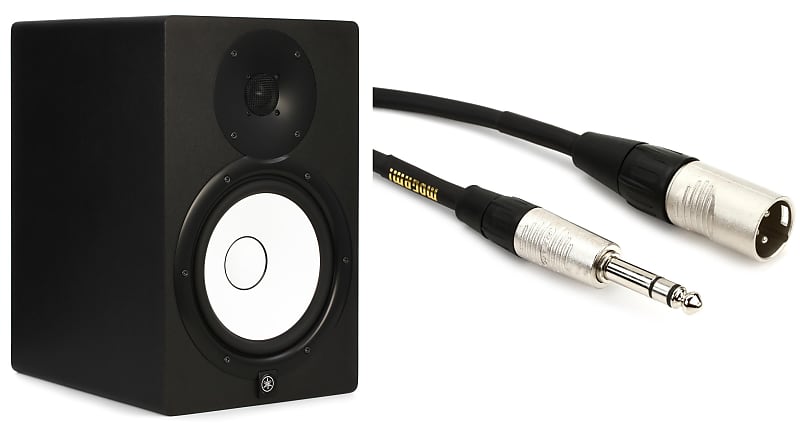 Yamaha HS8 8 inch Powered Studio Monitor - Black Bundle with | Reverb