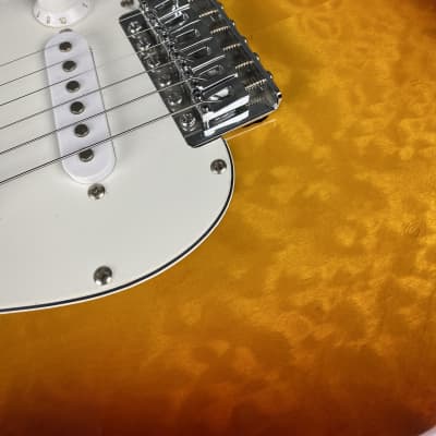 Mascardo Quilt Top Strat Style Rare Guitar! | Reverb UK