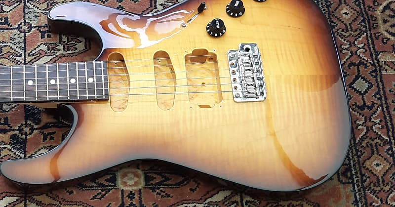 Warmoth Carved Top Soloist - Tobacco Burst | Reverb