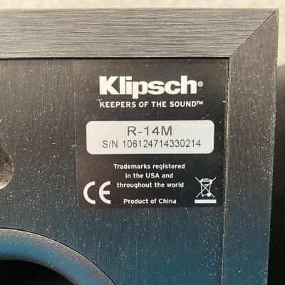 Klipsch R-14M Bookshelf Surround Sound Speakers Set - Tested | Reverb