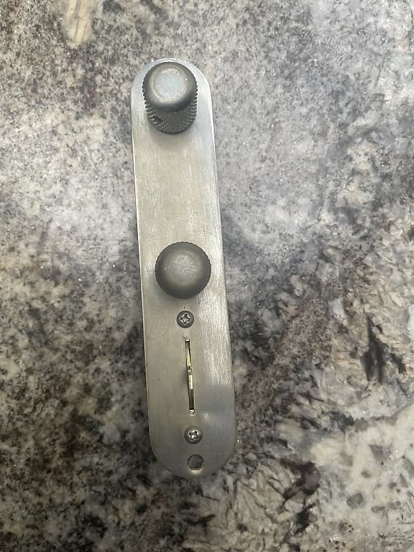 1980s Fender Telecaster Control Plate - Natural Relic Chrome | Reverb