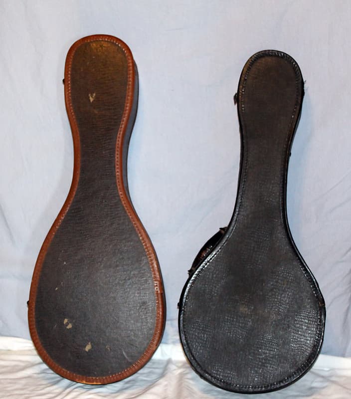 unbranded TWO vintage mandolin cases (40's -60's) | Reverb
