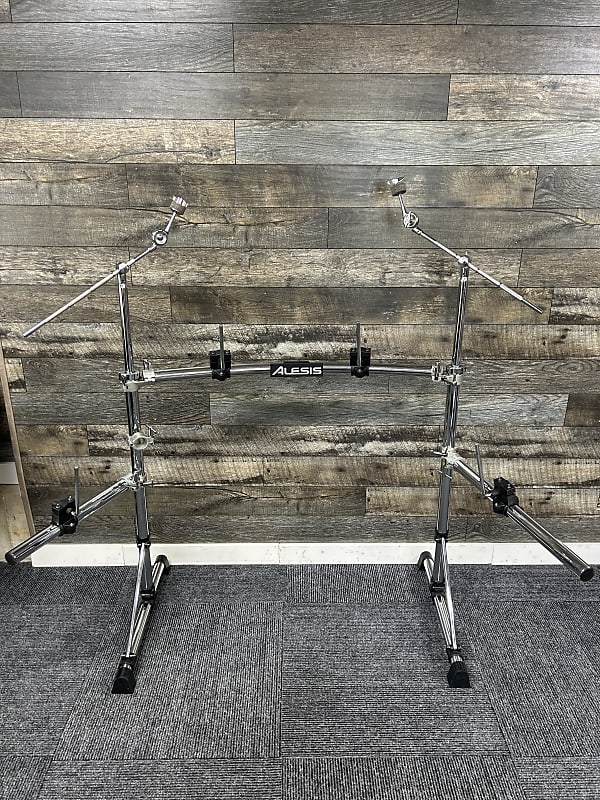 Heavy Duty Alesis Electronic Drum Rack Drum Stand Chrome w/ | Reverb