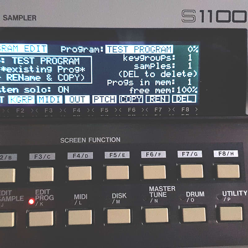 AKAI MPC 3000 LED Display White/Black | Reverb