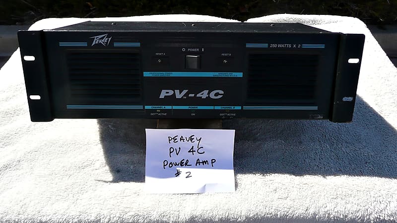 Peavey PV-4C 250W x 2 Professional Stereo Power Amplifier - | Reverb
