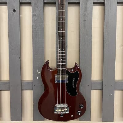 Gibson EB-0 Bass (1966-1968), Cherry Finish, Vintage Short | Reverb