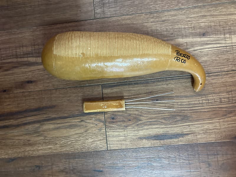 Puerto Rican Guiro with Scraper | Reverb