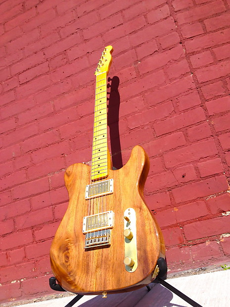 Custom Built Telecaster with Solid Contoured Walnut Body | Reverb
