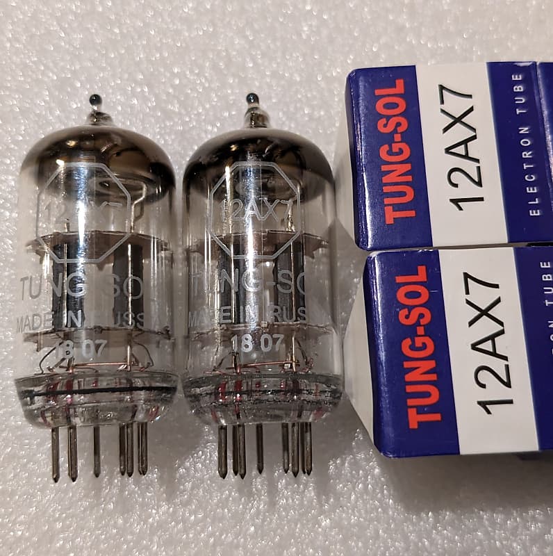 12AX7 / ECC83 Tung-Sol NOS NIB Matched Pair Tubes Same Codes | Reverb