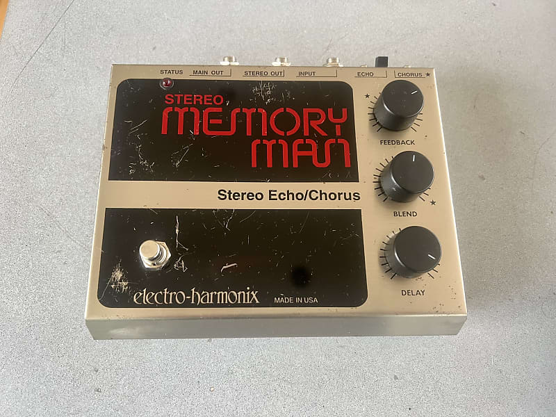 Electro-Harmonix Memory Man 1992 Steel Black Red | Reverb