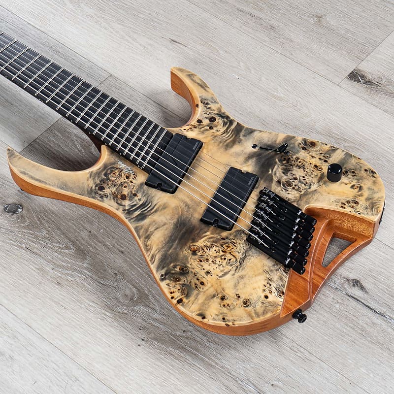 Mayones Hydra Elite 7 VF Multi-Scale 7-String Guitar, Trans | Reverb