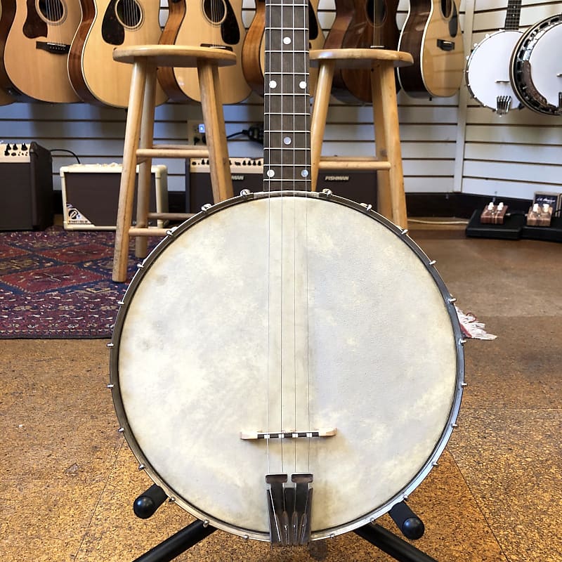 Bacon Style C All-Mahogany Tenor Banjo Late 1920s w/Original | Reverb
