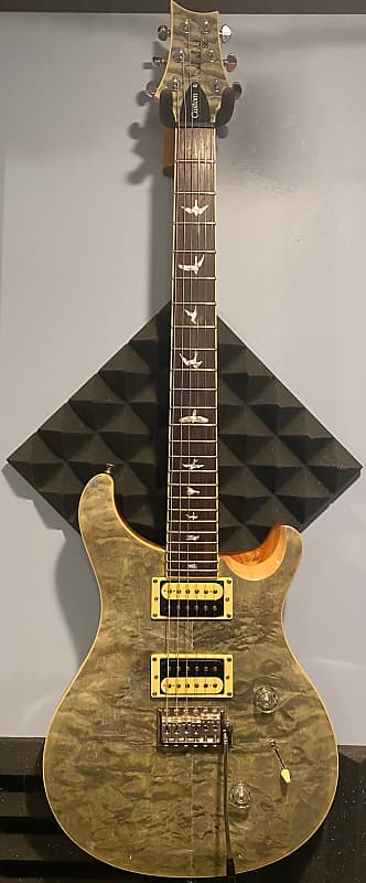 PRS SE Custom 24 2015 - 2016 Quilted Maple Trampas Green | Reverb
