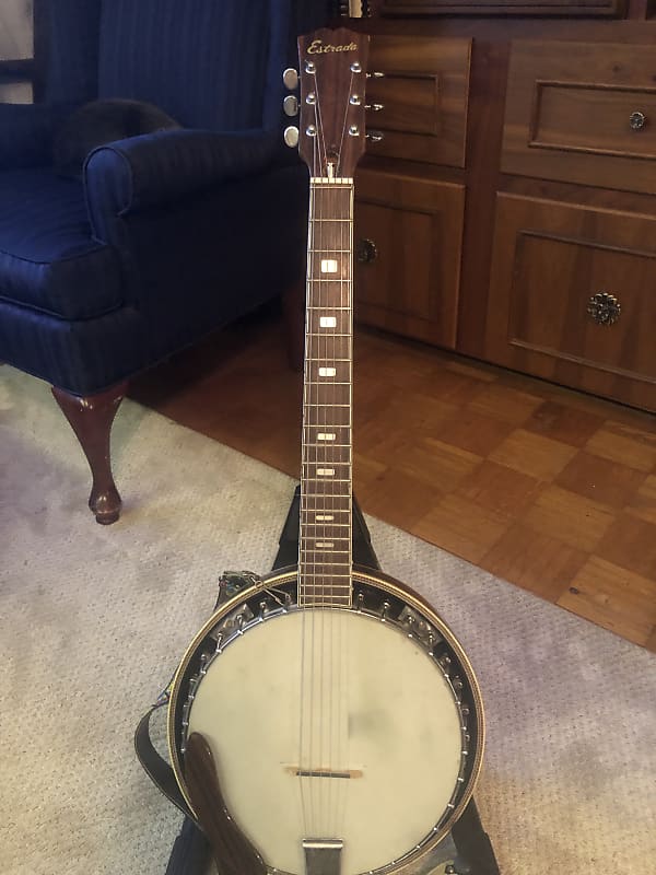 Estrada 6 string banjo 80s Rosewood | Reverb