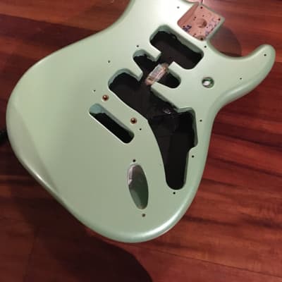 Fender Player Surf Pearl Green Strat Stratocaster Alder Body | Reverb