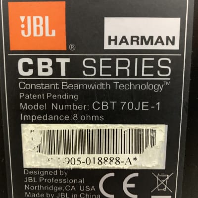 JBL CBT 70JE-1 Column Array Extension Speaker | Reverb