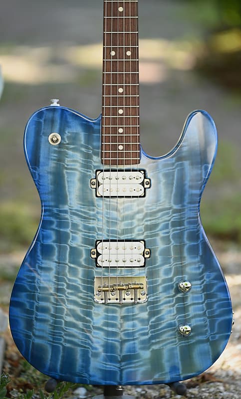 Patrick James Oz-t Drop Top - Nitro Blue Burst | Reverb