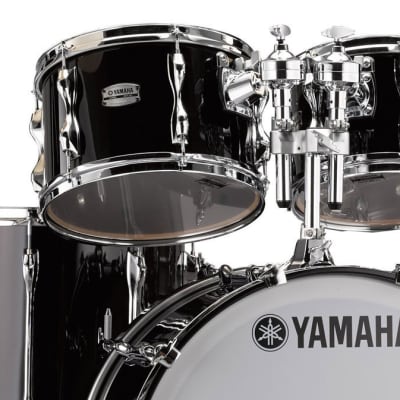 Yamaha Recording Custom Drum Kit Solid Black DEMO | Reverb