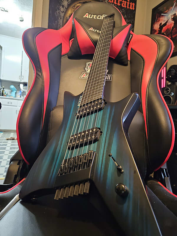 Kiesel Type-x multiscale 7 string 2022 - Translucent aqua | Reverb