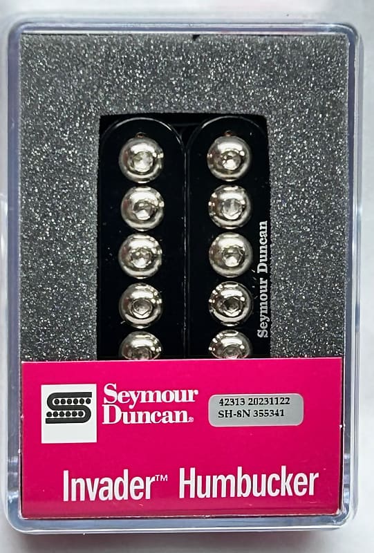 Seymour Duncan SH-8n Invader 6 String Neck Humbucker - Black | Reverb