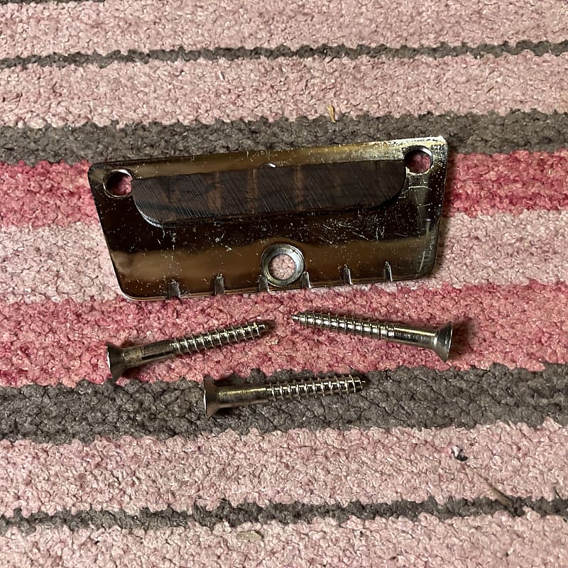 1960's Danelectro Silvertone Guitar Bridge Wooden Saddle | Reverb