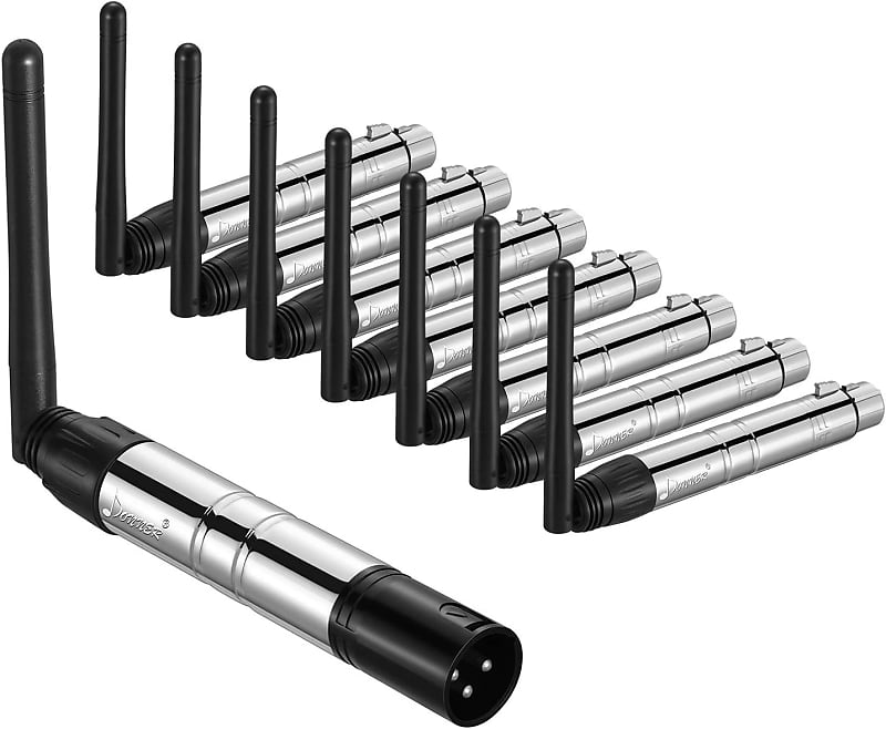 Wireless DMX 7 Receivers & 1 Transmitter, DMX512 Wireless | Reverb