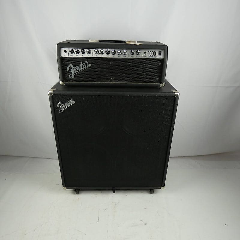 Used Fender ROC-PRO 1000 HEAD AND CABINET Solid State Guitar | Reverb