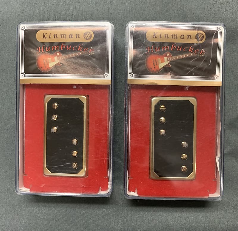Kinman P90-Bucker Neck and Bridge Electric Guitar Pickup Set | Reverb