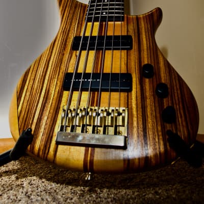 Pedulla Thunderbass 6 Zebra 1992 - Zebra Wood | Reverb