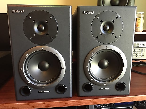 Roland DS-90 Bi-Amp Studio Monitors 1998 Grey | Reverb