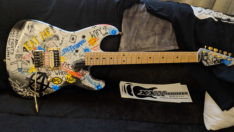 ESP m1 Lynch graffiti | Reverb