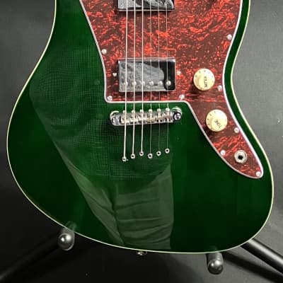 JET Guitars JJ-350 Offset Electric Guitar Dark Green Finish | Reverb