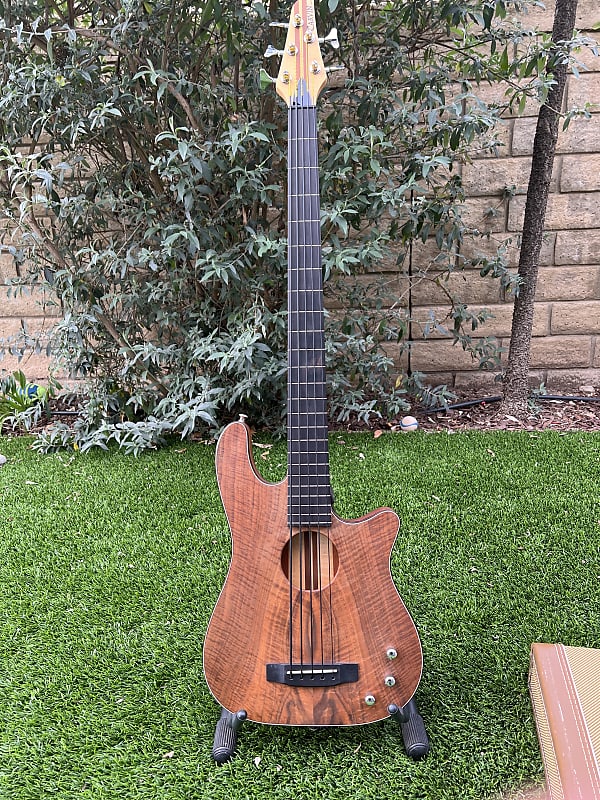 Carvin AC50F Acoustic Electric Fretless Bass Walnut | Reverb
