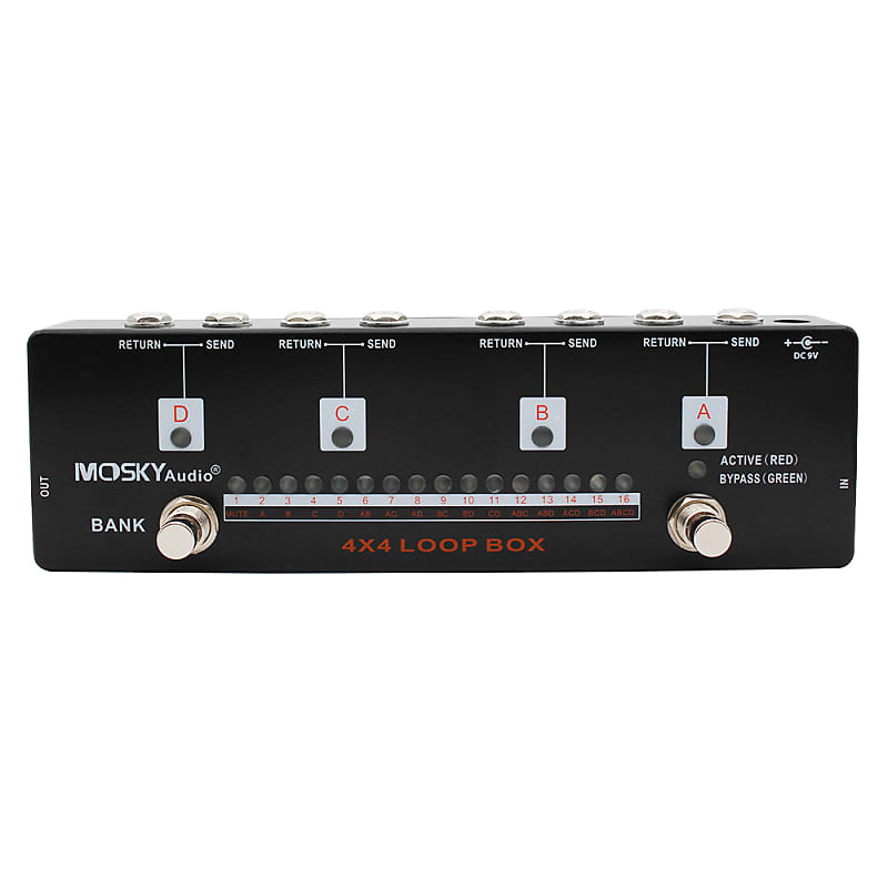Mosky 4×4 Loop Box Guitar Effect Pedal 16 Programmable | Reverb France