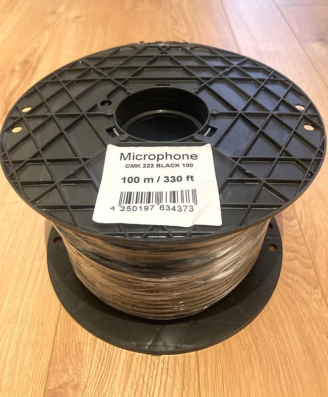 CORDIAL CMK 222 Microphone XLR Cable 328' Ft / 100 Meter Roll | Reverb
