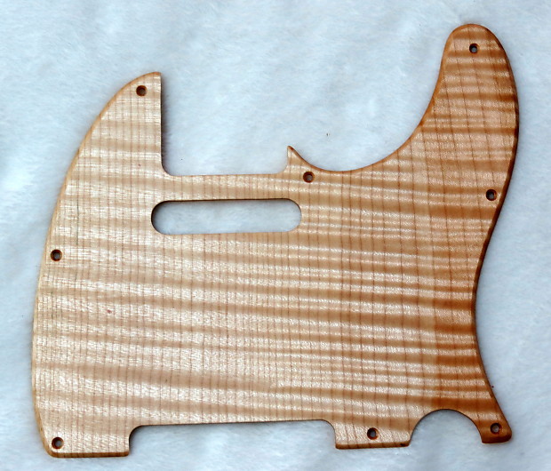Flamed Maple Telecaster Style Solid Wood Pickguard Standard | Reverb