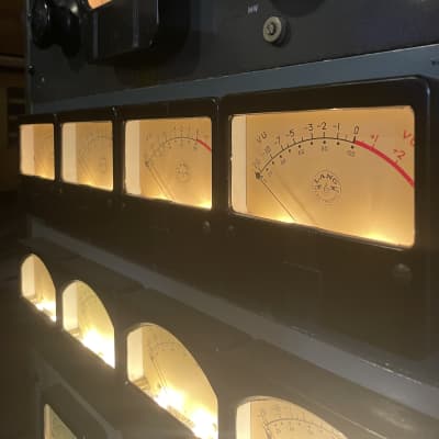 Lang 4 x Large VU Meters in Panel 1960s | Reverb
