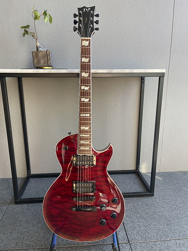 ESP Eclipse II 2006 See Thru Black Cherry | Reverb