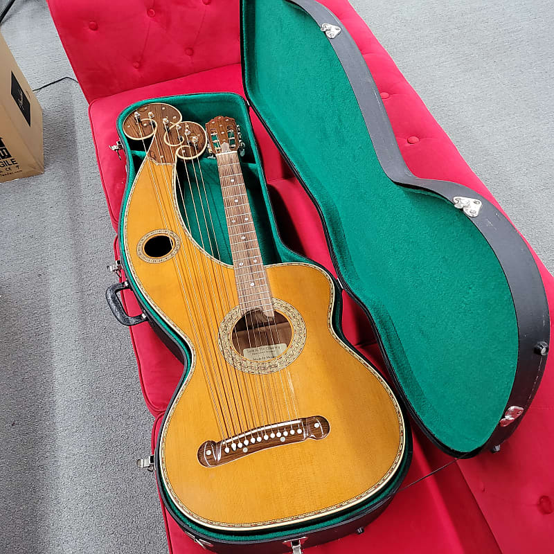 Lark In The Morning Acoustic Harp Guitar - Natural | Reverb