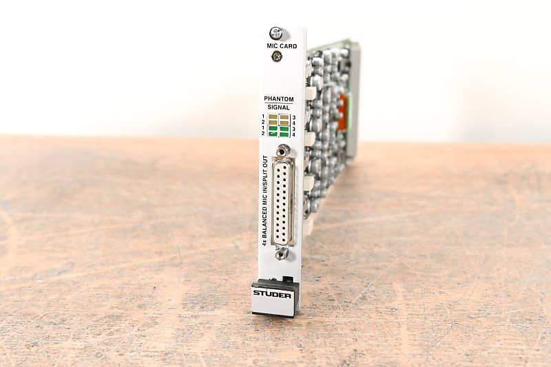 Studer Mic/Line In Card for D21m Modular I/O System CG01HCP | Reverb