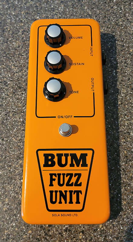 Sola Sound. D*A*M DAM Bum Fuzz Unit B&M Fuzz 2020 - Orange | Reverb