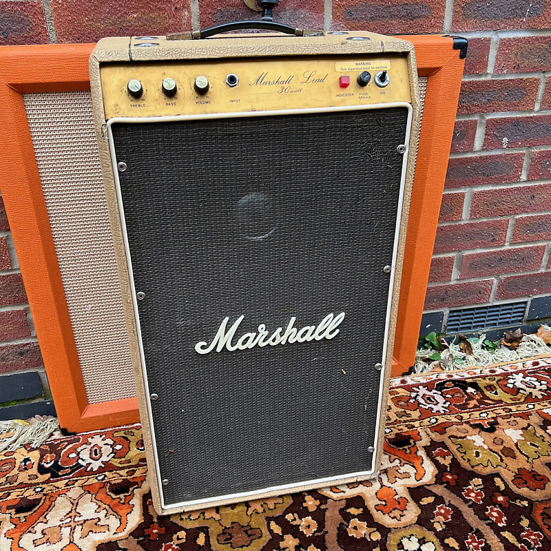 Vintage 1977 Marshall Lead 30 Fawn Custom Colour 2x12 | Reverb UK