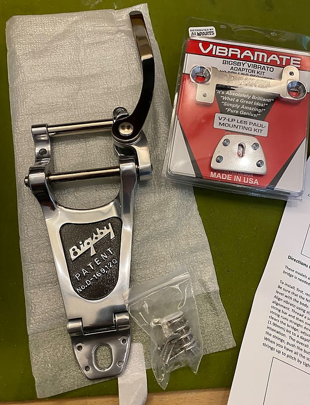 Bigsby B7 Vibrato Tailpiece with vibramate and rolling | Reverb