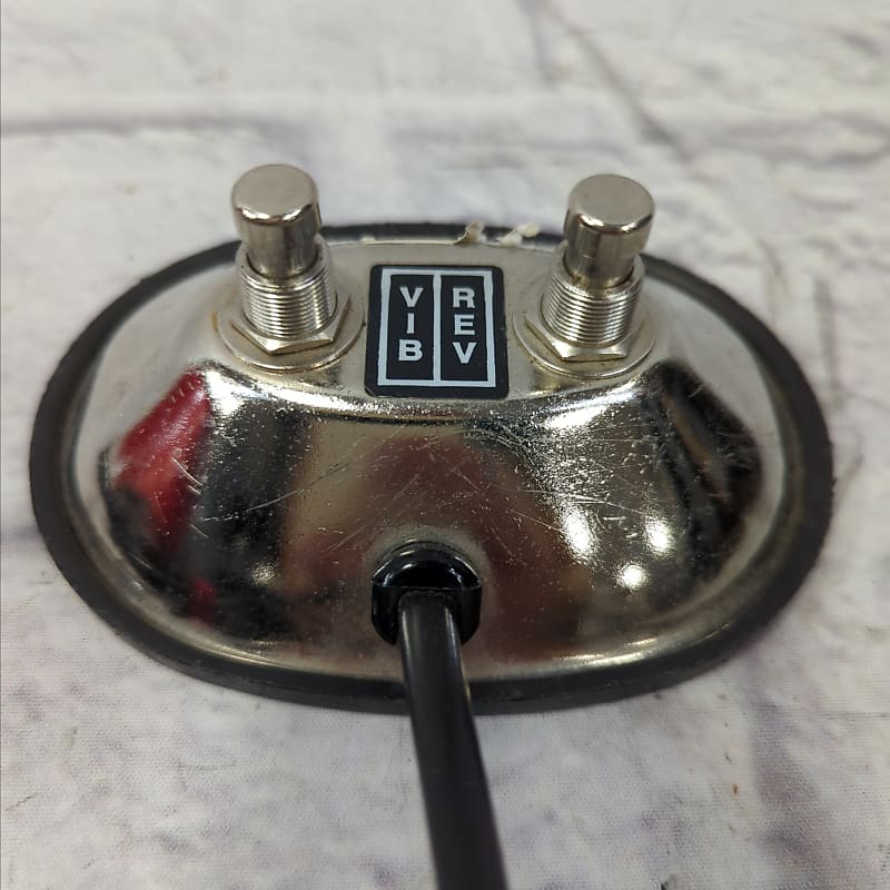1990's Fender 2 Button Footswitch Reverb Vibrato Rev/Vib | Reverb