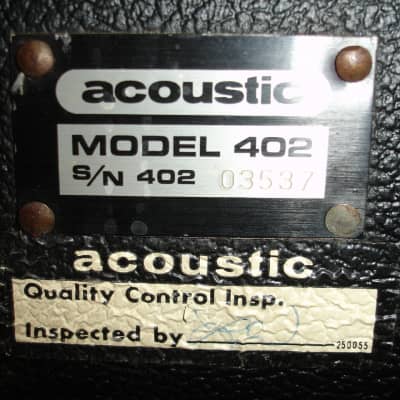 Acoustic 402 2x15" Bass Guitar Speaker Cabinet | Reverb