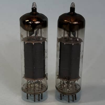 1960s Amperex EL84 6BQ5 x2 Matched Pair Vintage Holland Gray | Reverb