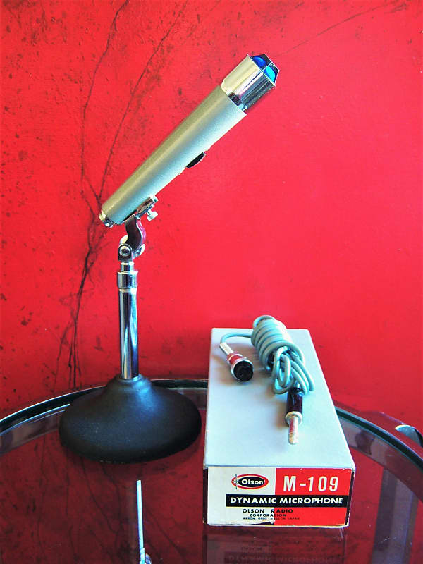Vintage RARE 1950's Olson M-109 model dynamic microphone High | Reverb